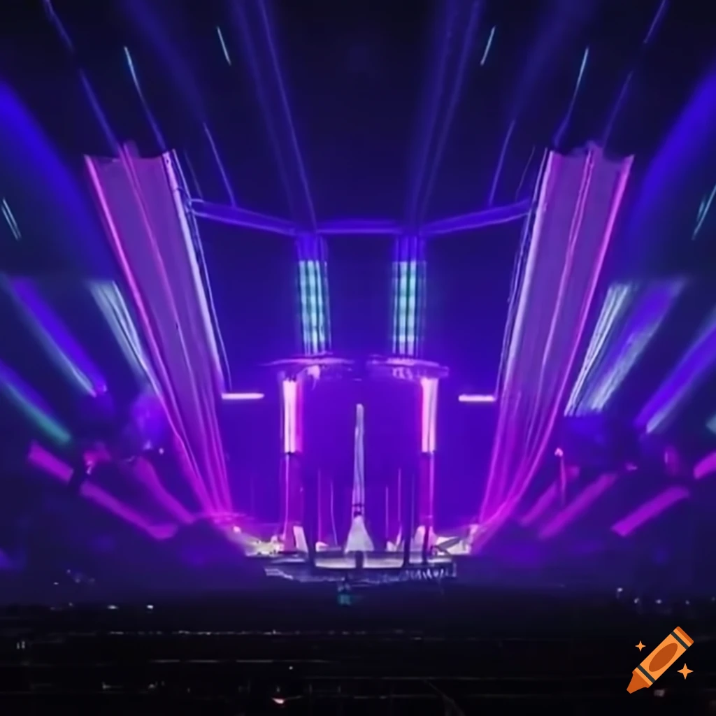 Escenario de concierto de bts