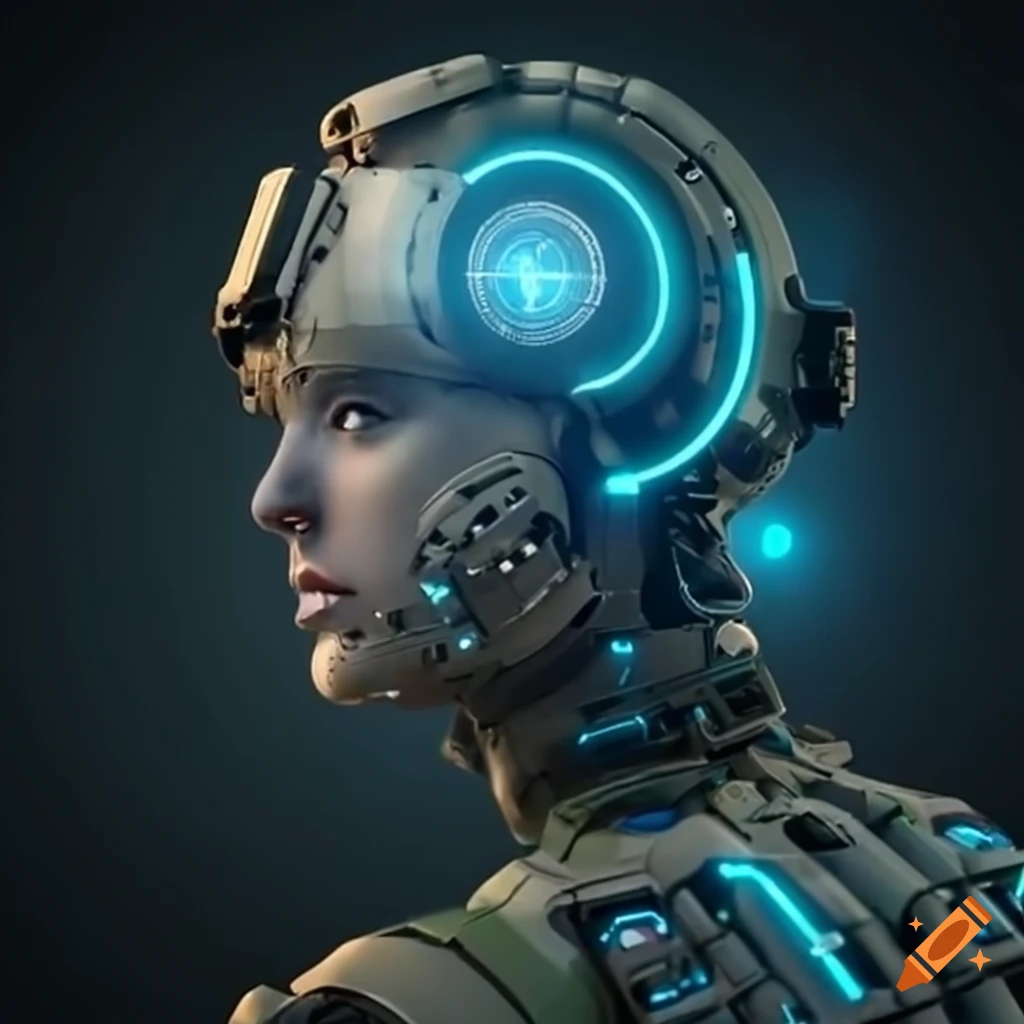 Brain-machine connected with ai military backround