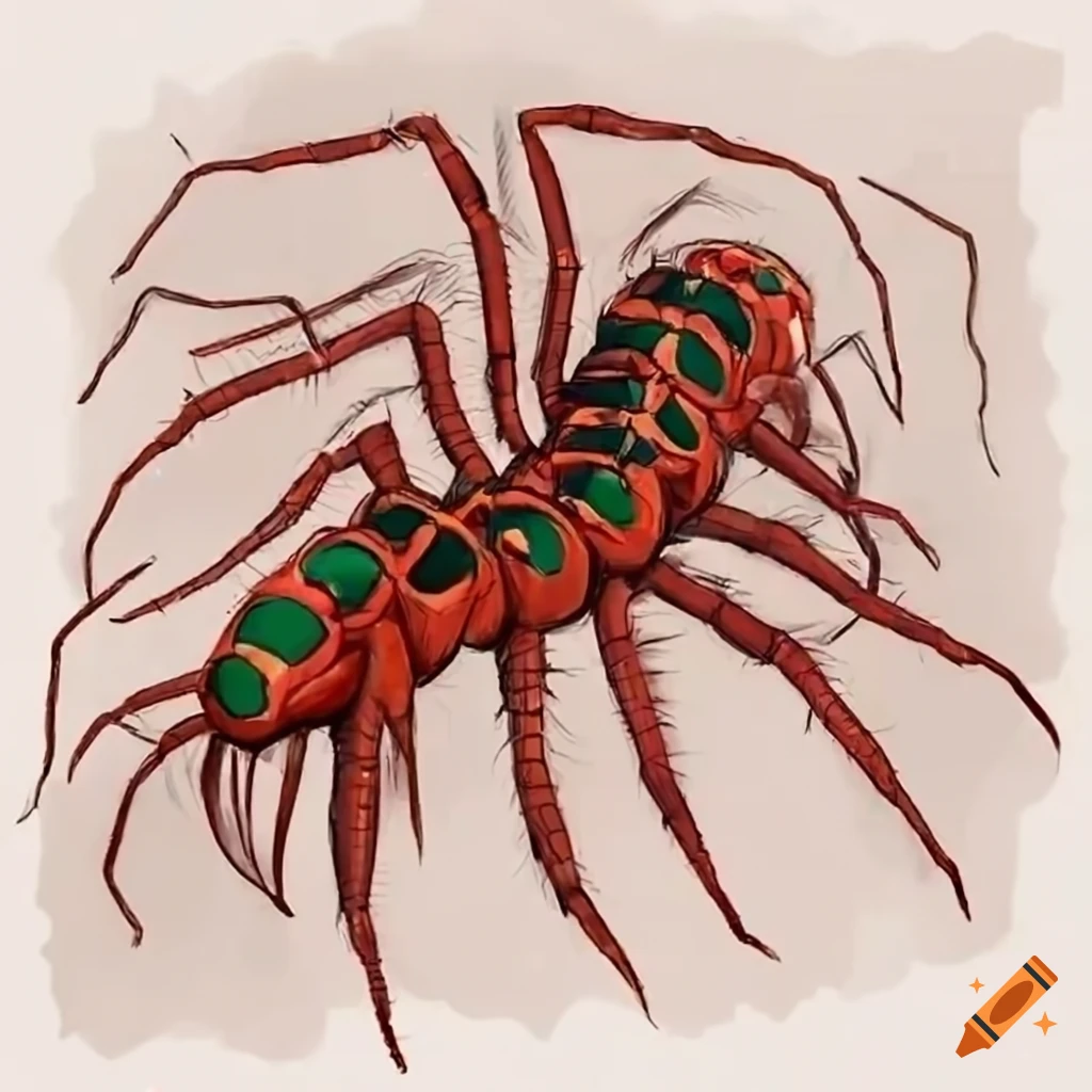 Spiderverse centipede spider on Craiyon
