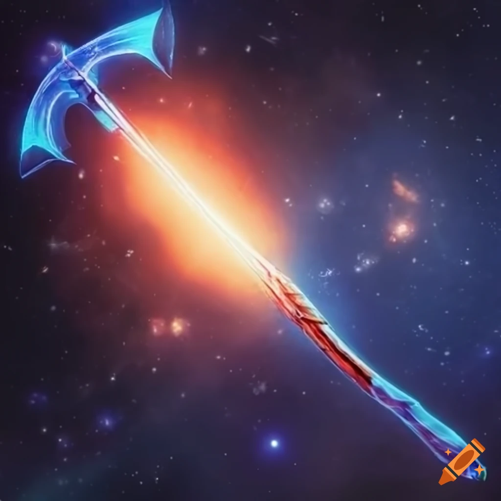 Dimensional astral axe in space