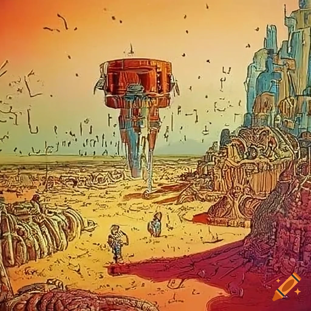 Moebius bio machine art