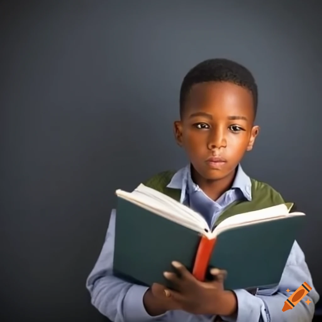 Black boy reading
