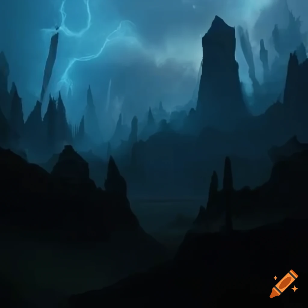 The iron plateaus are vast plains covered with a hard, almost ...