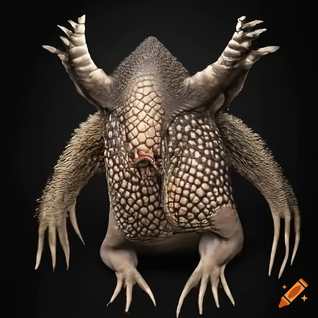 A marine hybrid creature with a mixture of features of both seal and Wild boar, with seal ...