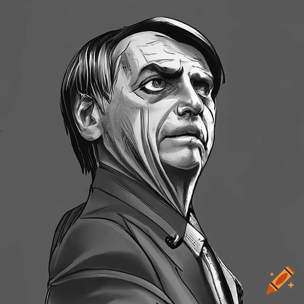 Brazilian president bolsonaro crazy on Craiyon