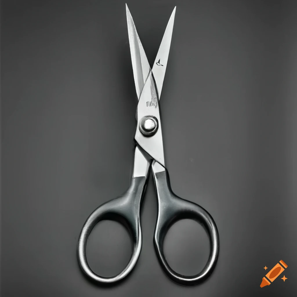 Scissors cutting strings on Craiyon