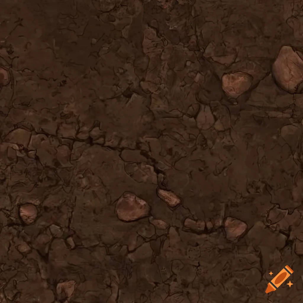 A textured dirt surface resembling with stone inside a 2d illustration