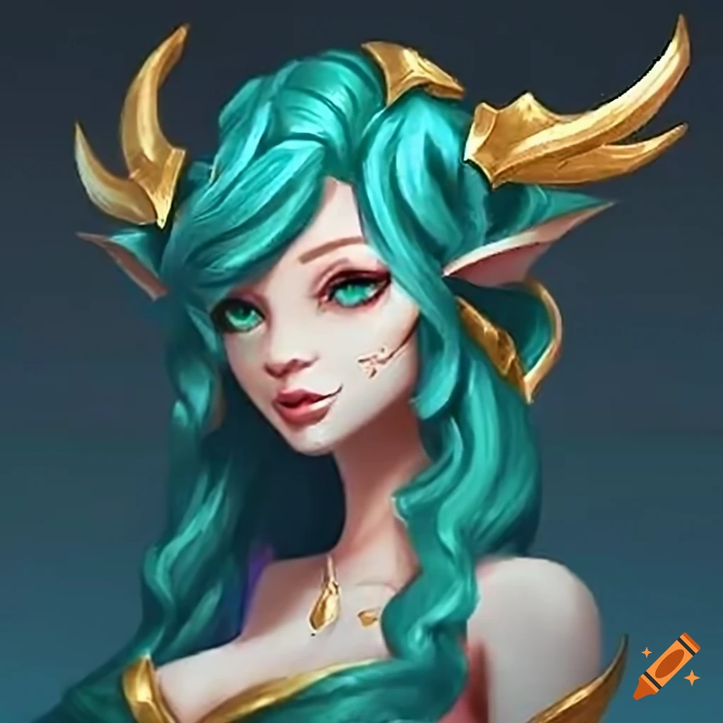 Nami, the aquatic support champion from league of legends on Craiyon