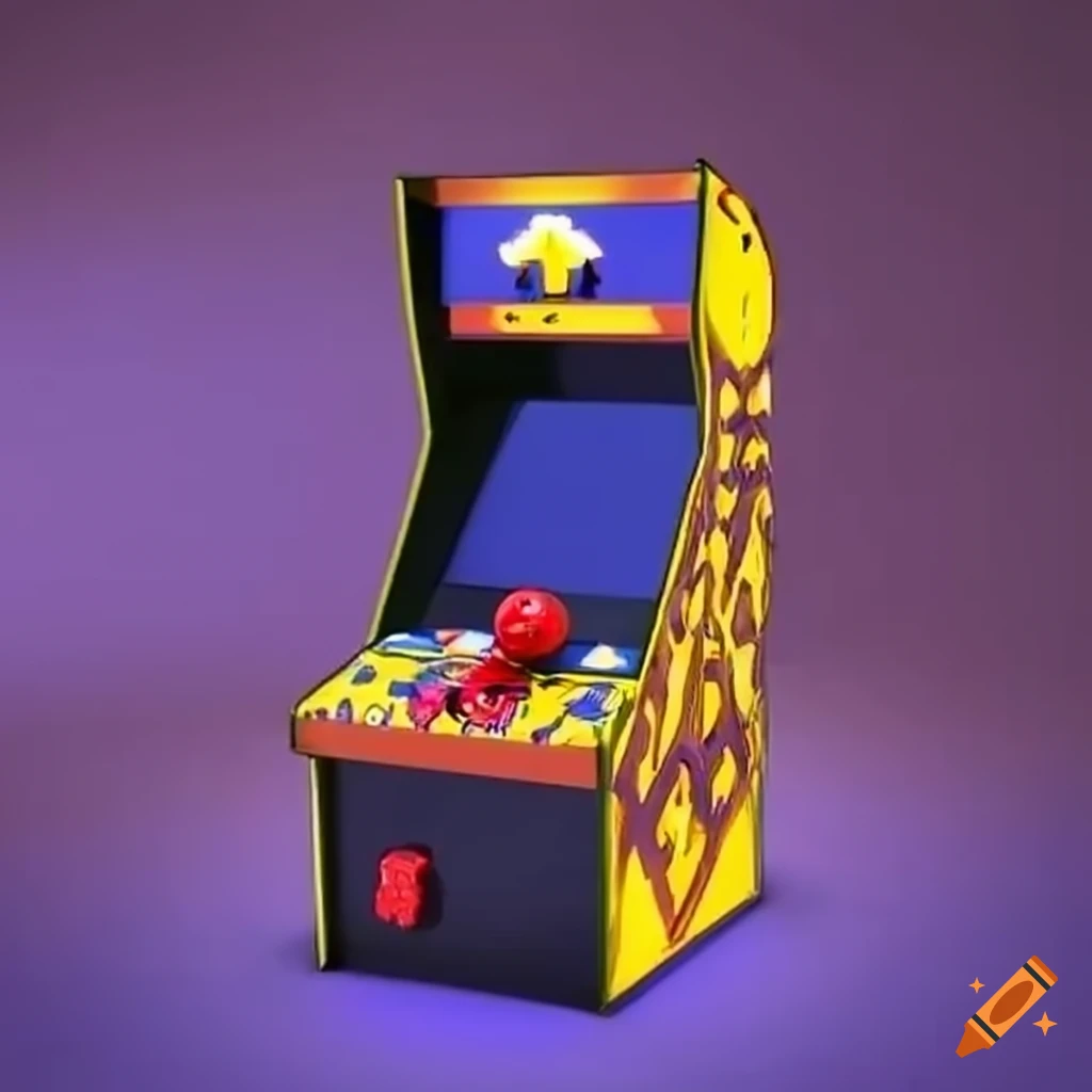 Classic pac-man arcade machine on level 30