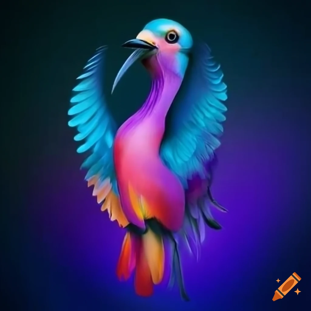 Beautufull creative bird on Craiyon