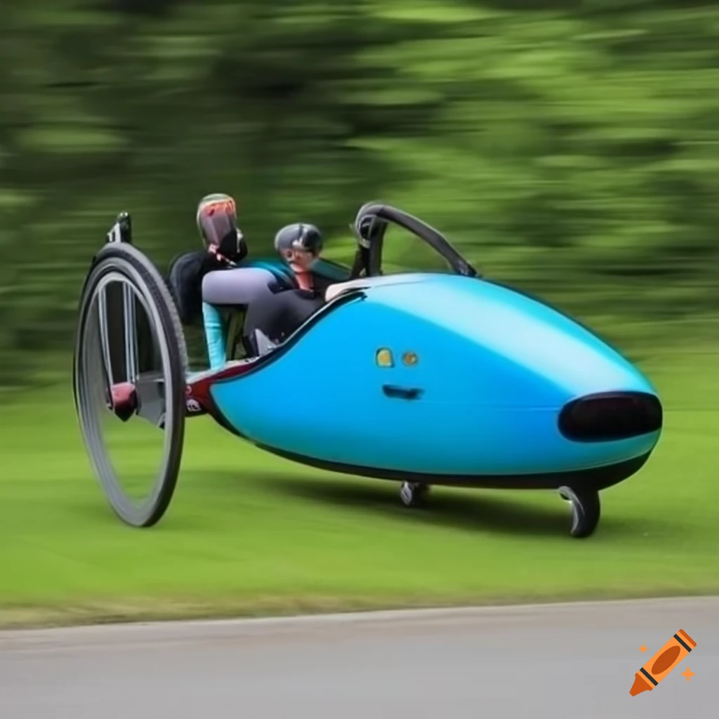 Velomobile vivid colours high quality