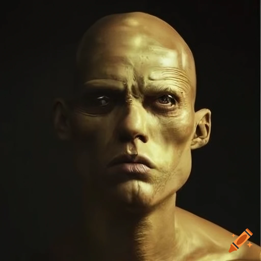 Golden giant human man fallout beutiful and terrible by wayne barlow ...