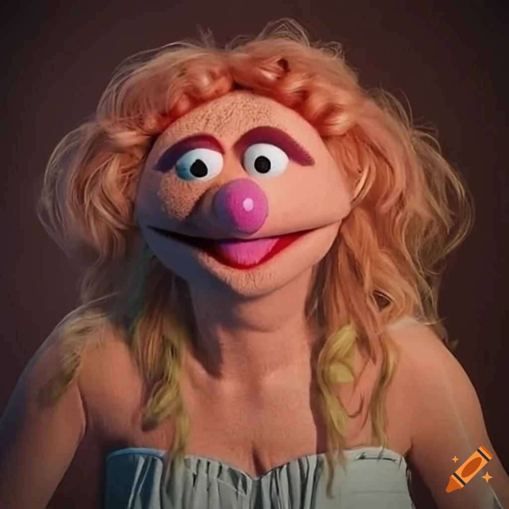 Lisa muellner as a muppet on Craiyon