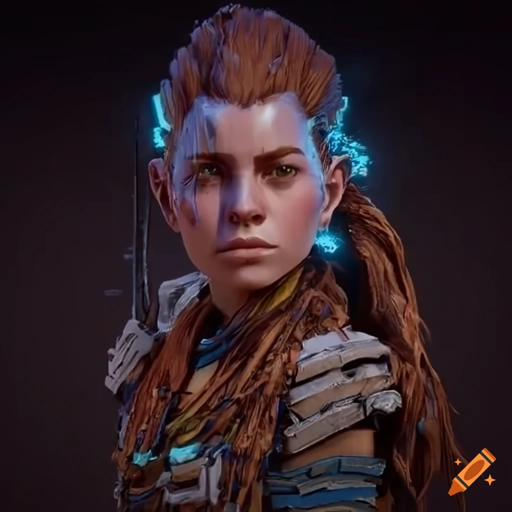 Alloy from horizon zero dawn on Craiyon