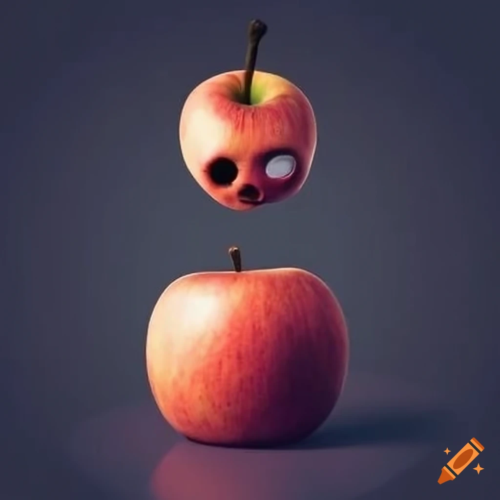 An apple of psychogically disturbing proportions