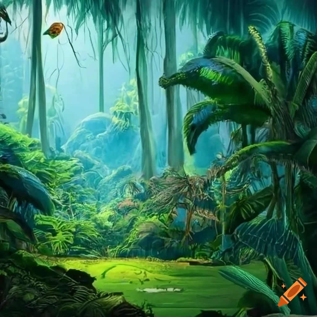 Beauitful jungle landscape
