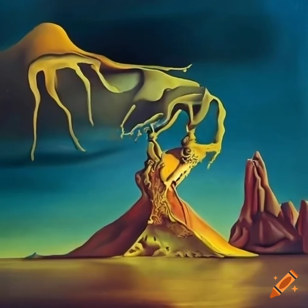 Salvador dali landscape animal