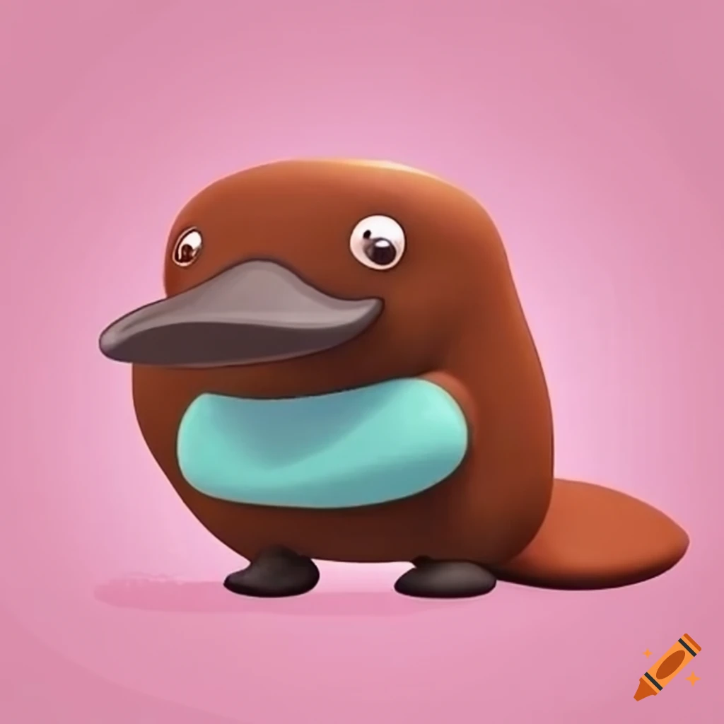 Platypus, 3rd grader, cute on Craiyon