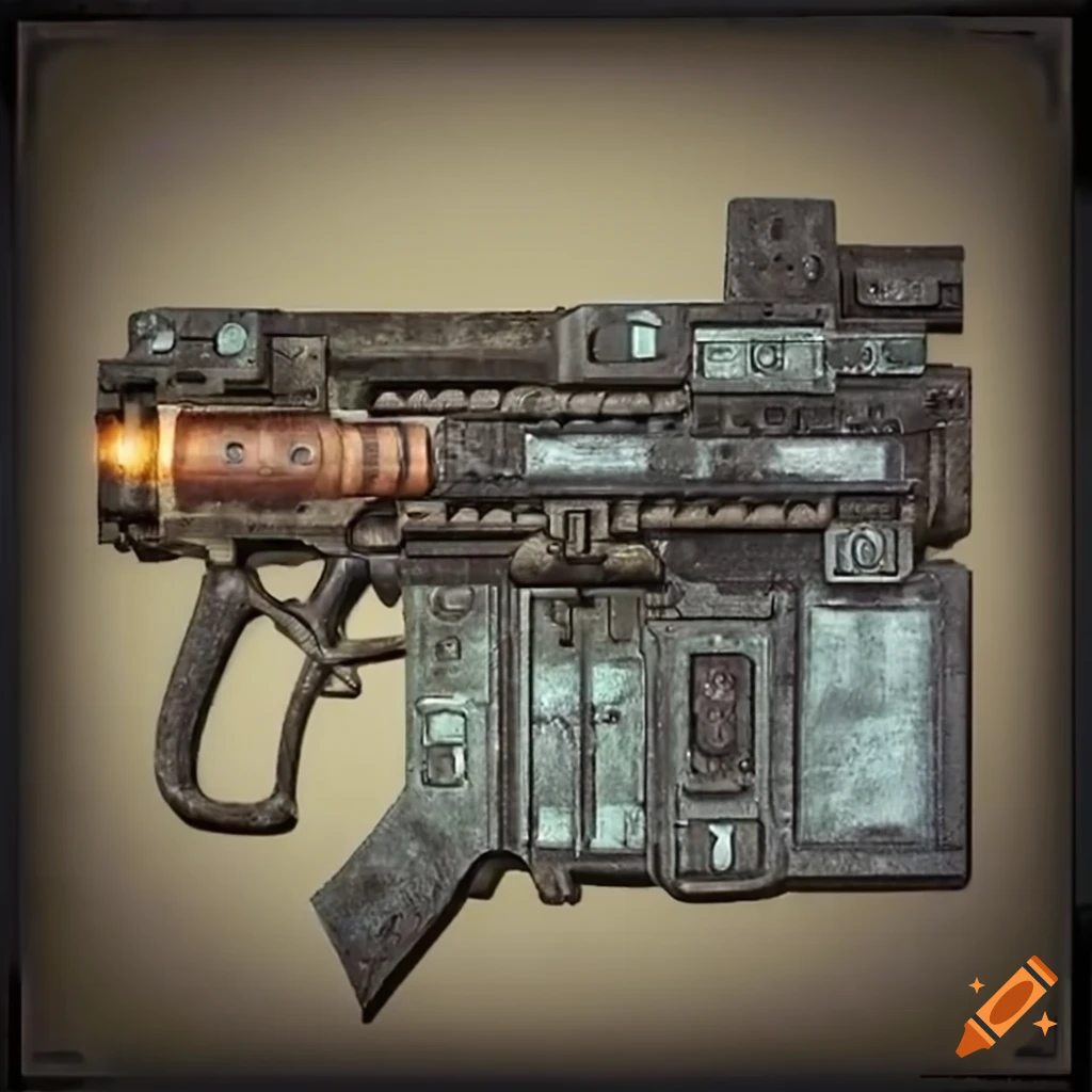 Fallout style laser weapon diagrams experimental on Craiyon