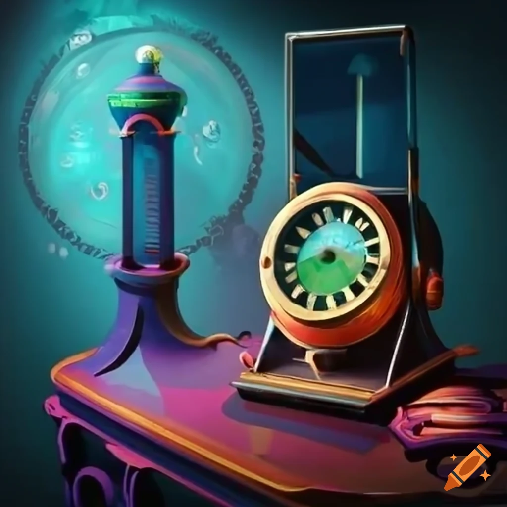 Time travel machine on Craiyon