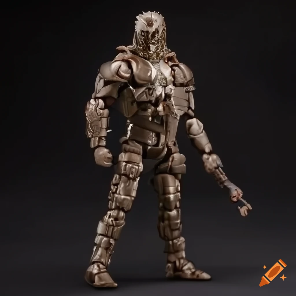 Plastic action figure, steel warrior