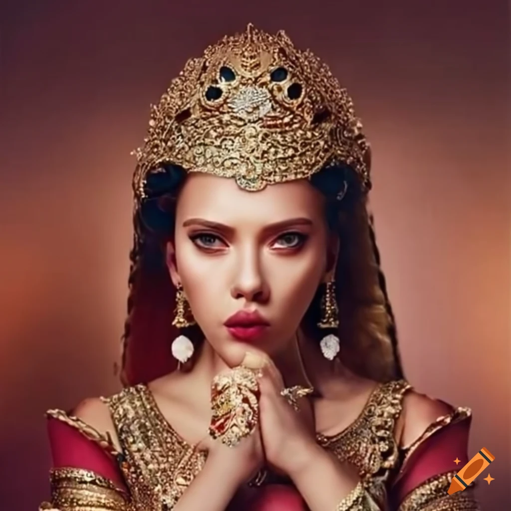 Scarlett johansson as indian princess