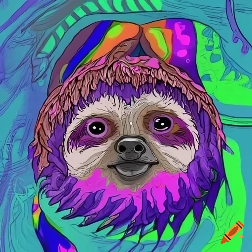 Trippy sloth