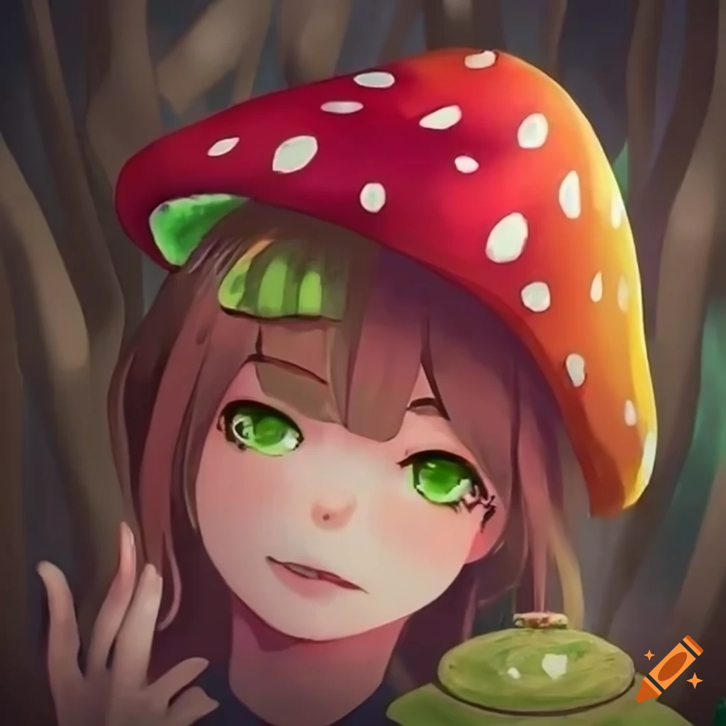 Anime Mushroom Girl