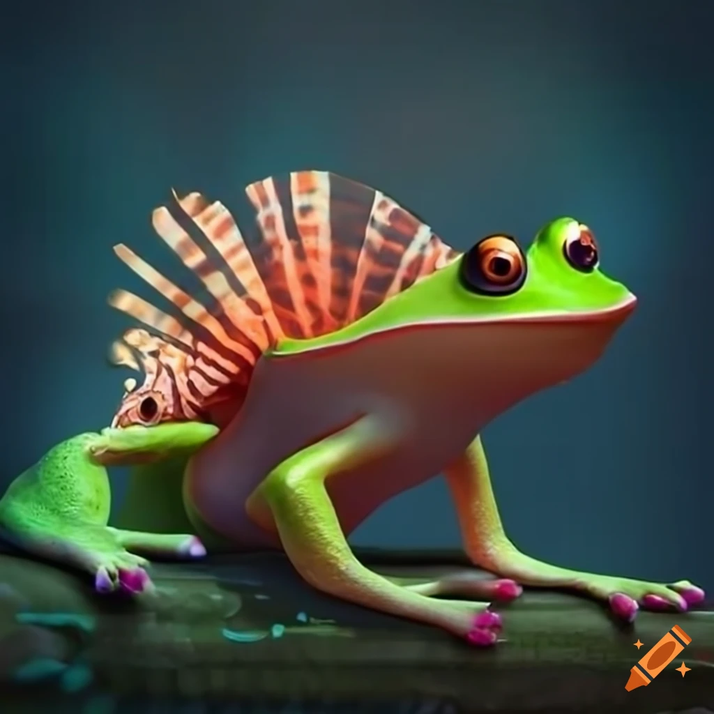 A whimsical hybrid rainforest creature inspired by both frogs and ...