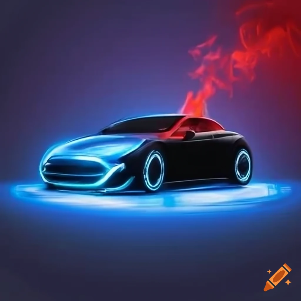 Cars With Blue Flames