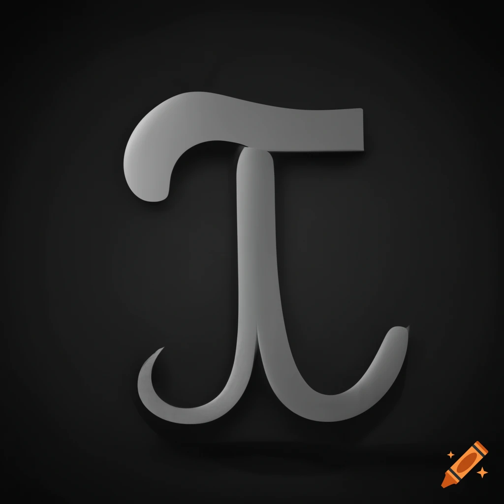Pi symbol on a sleek black background