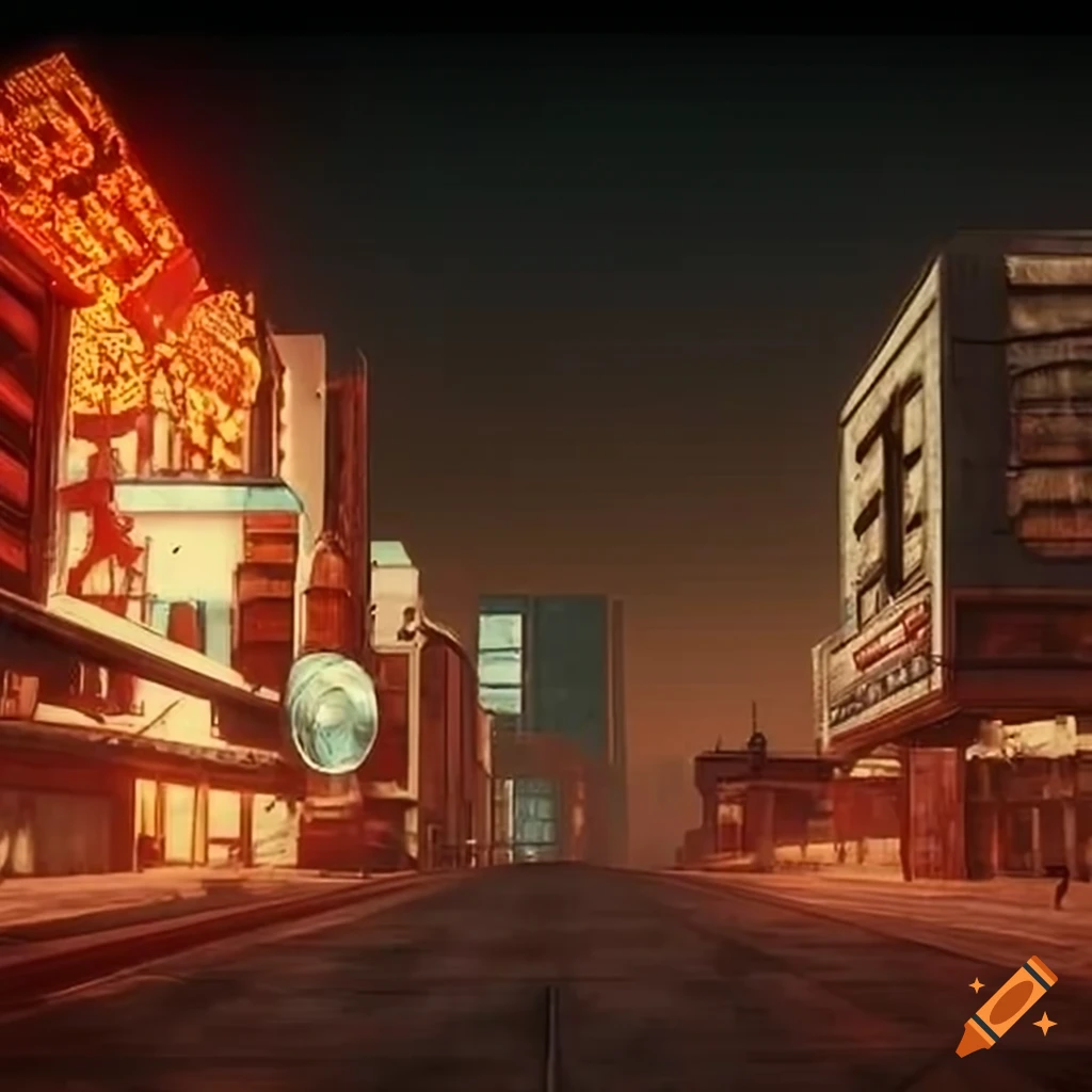 1950 retro future las vegas fallout on Craiyon