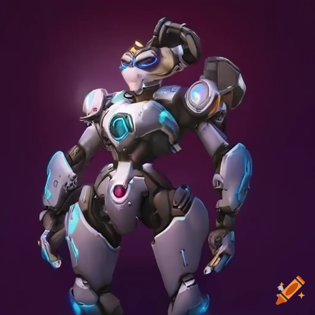 Overwatch 2 fairy mech suit on Craiyon