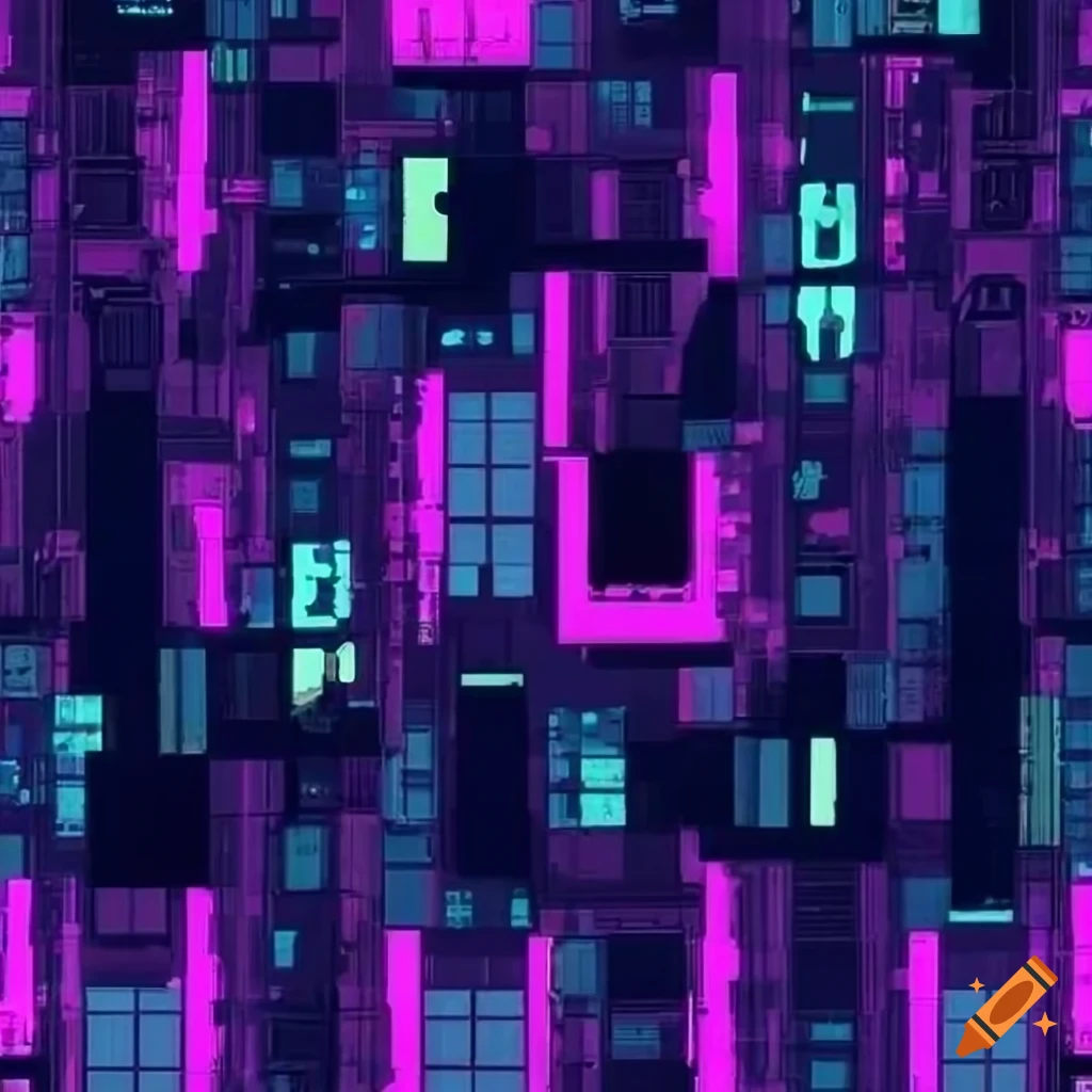 Cyberpunk patterns on Craiyon