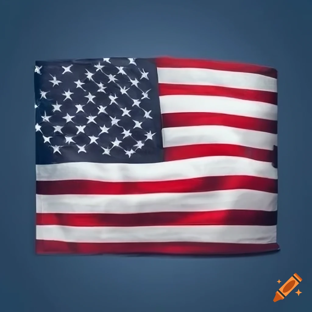 Us flags on Craiyon