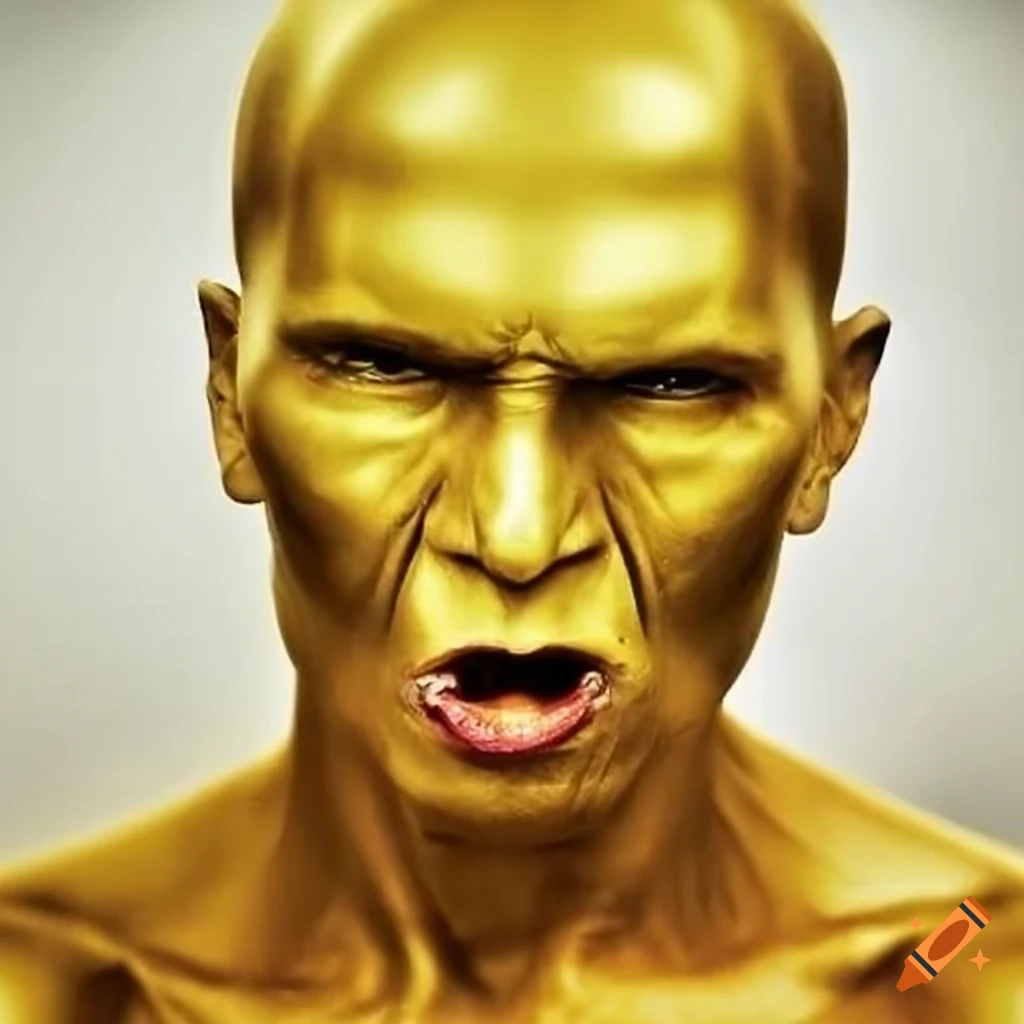 Golden giant human man beutiful and terrible by wayne barlow curious ...