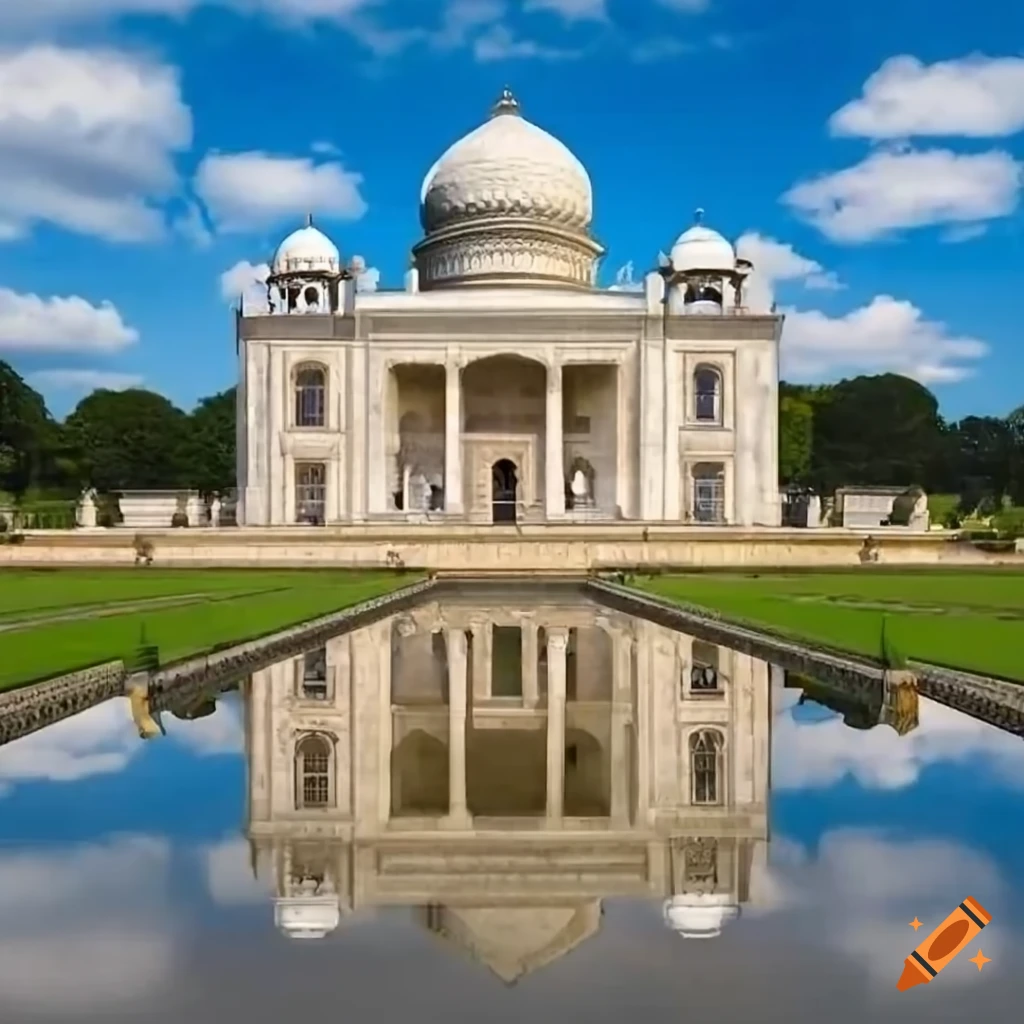 Whitemarsh hall architectural style inspired by taj mahal full front ...