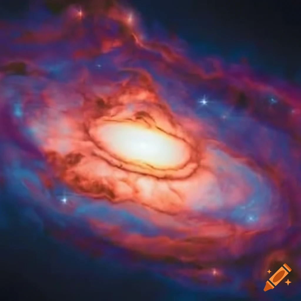 Universe within universe in form of cloud with unimaginable colors