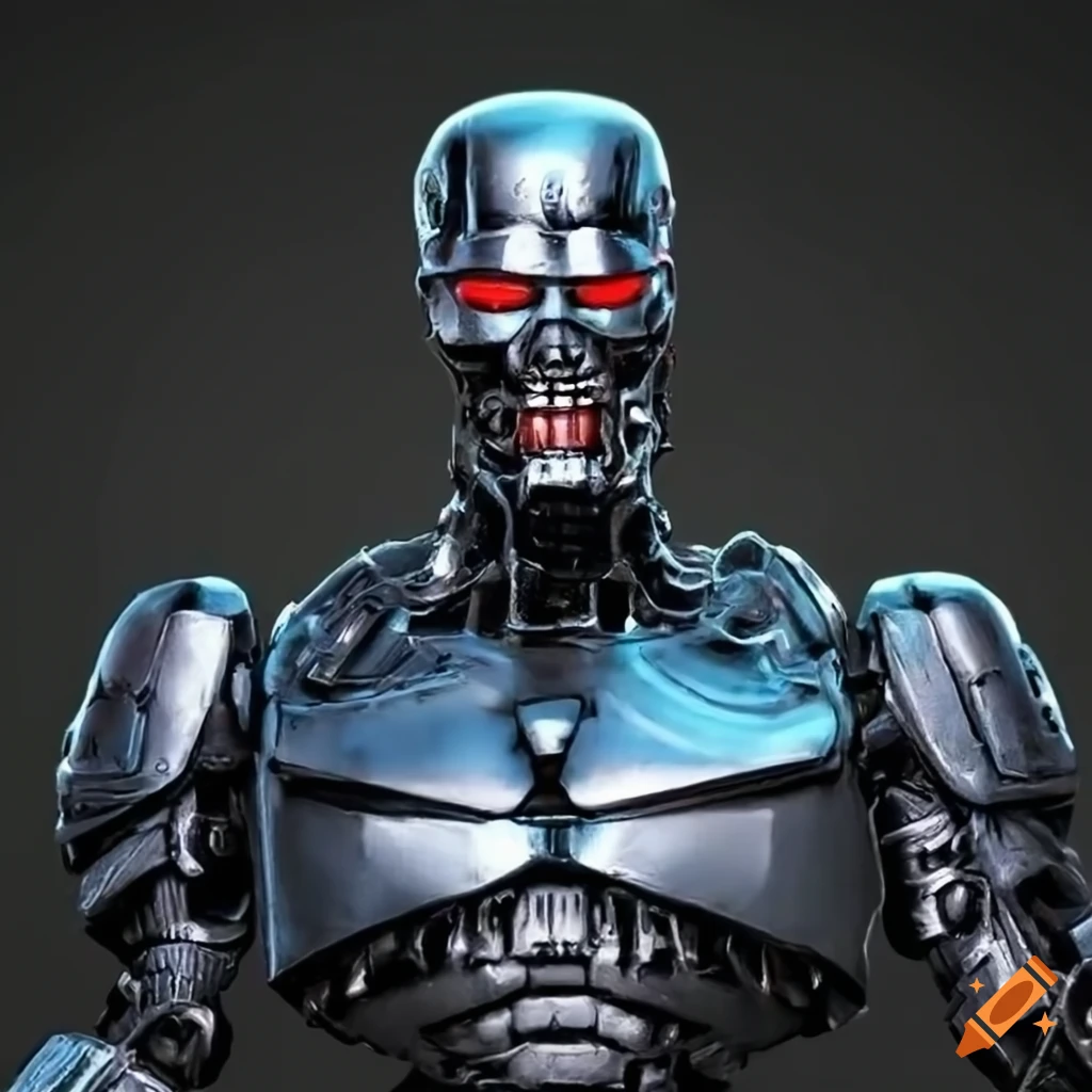 Terminator with robocop armor on Craiyon