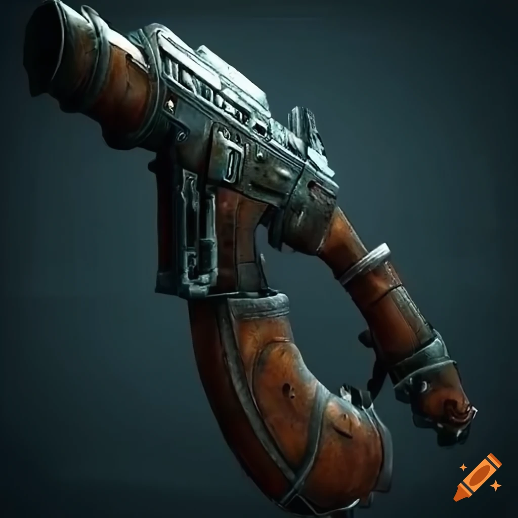 Fallout style weapon diagrams on Craiyon