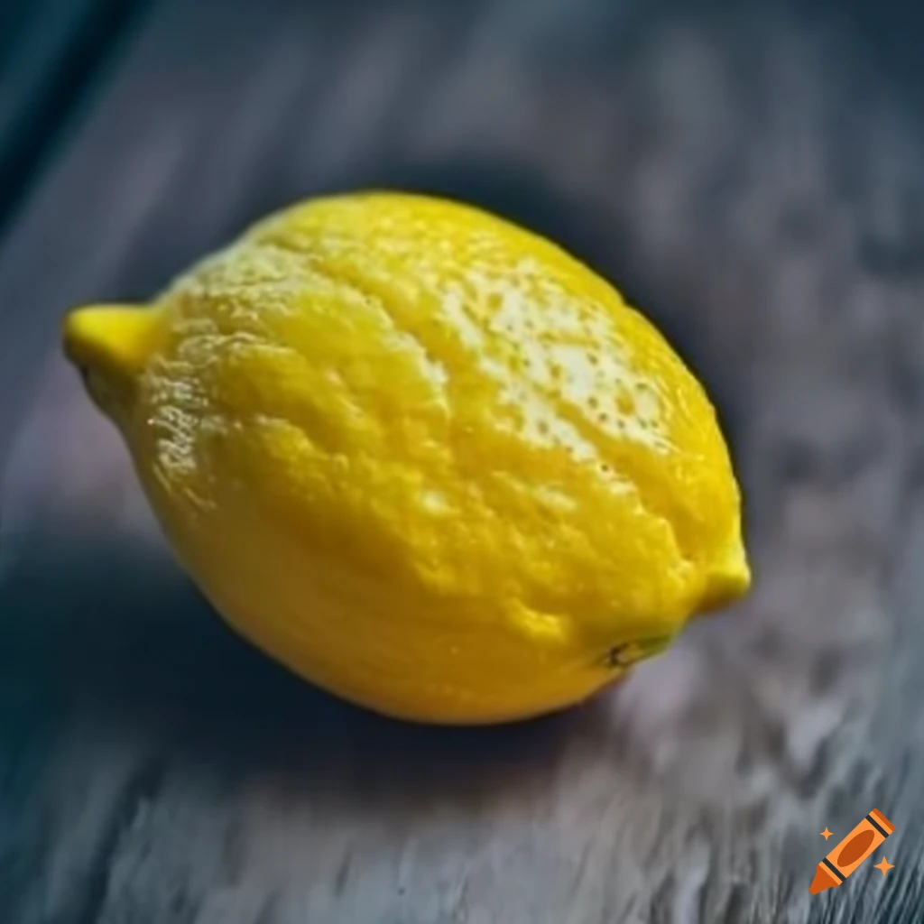 Good looking lemon on table on Craiyon