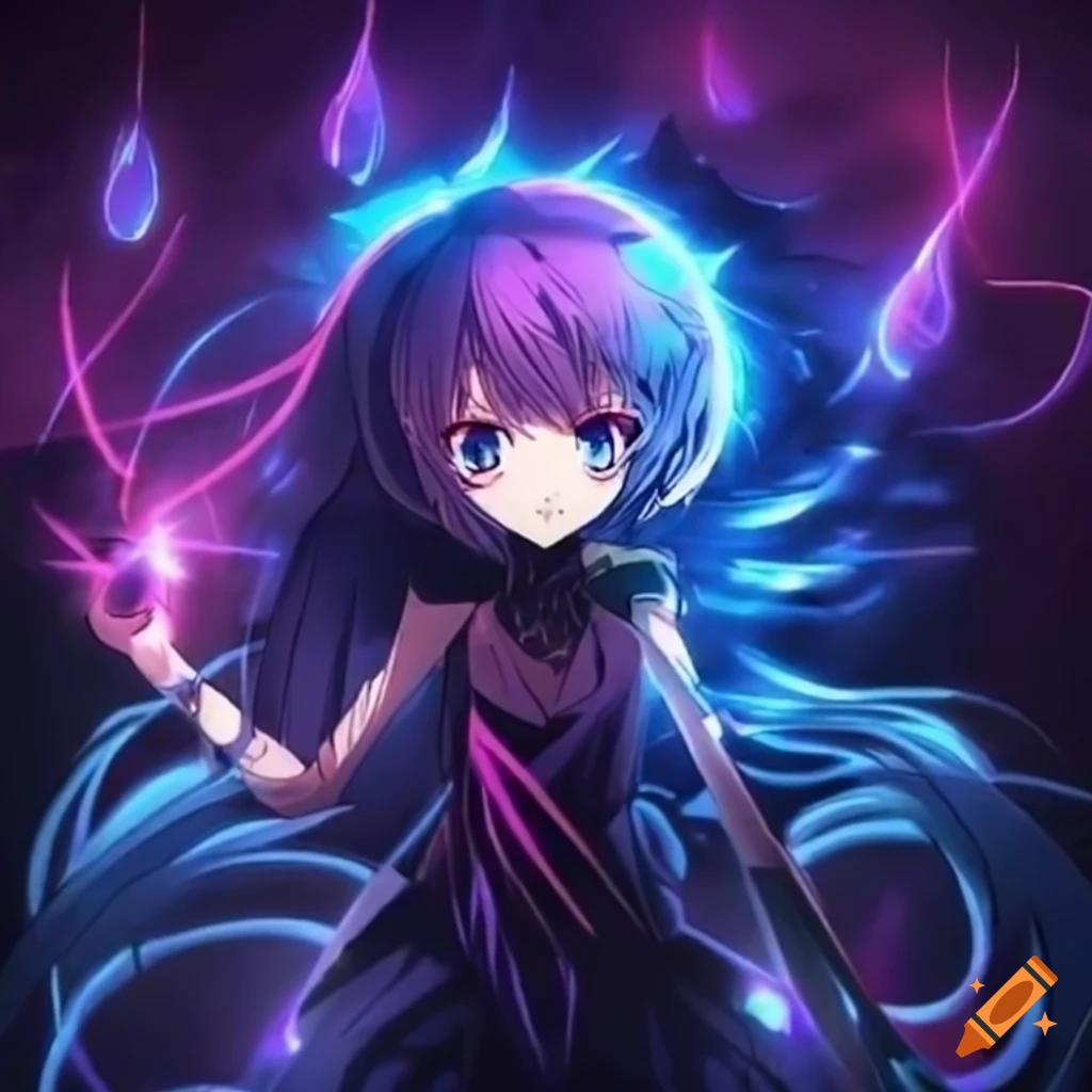 Anime will o the wisp made of sound on Craiyon