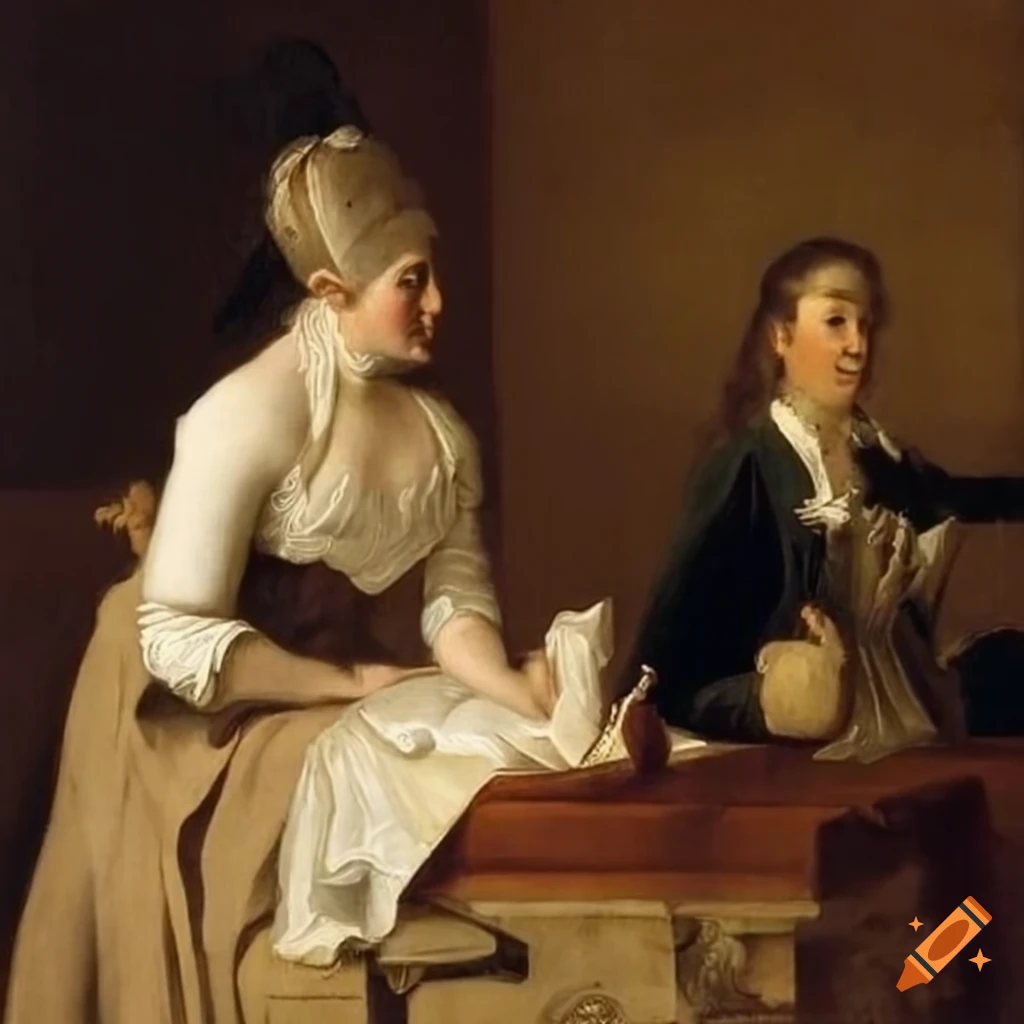 Jean-étienne liotard's painting of drunkards arguing on Craiyon