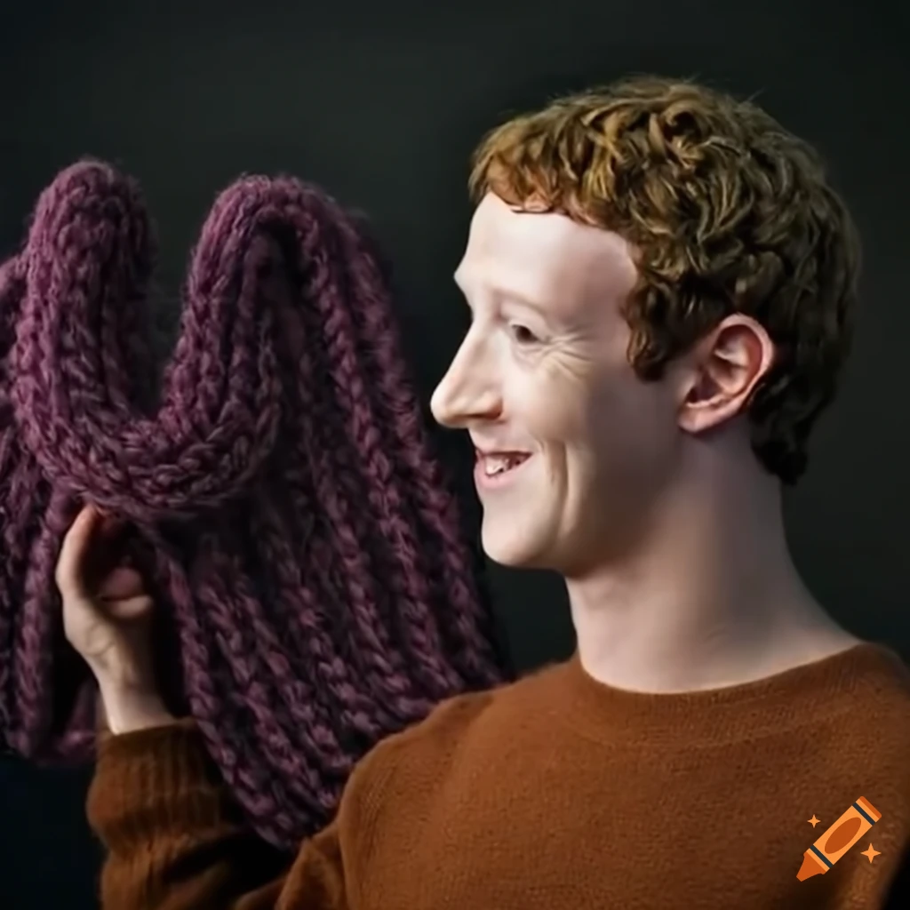 Mark zuckerberg knitting