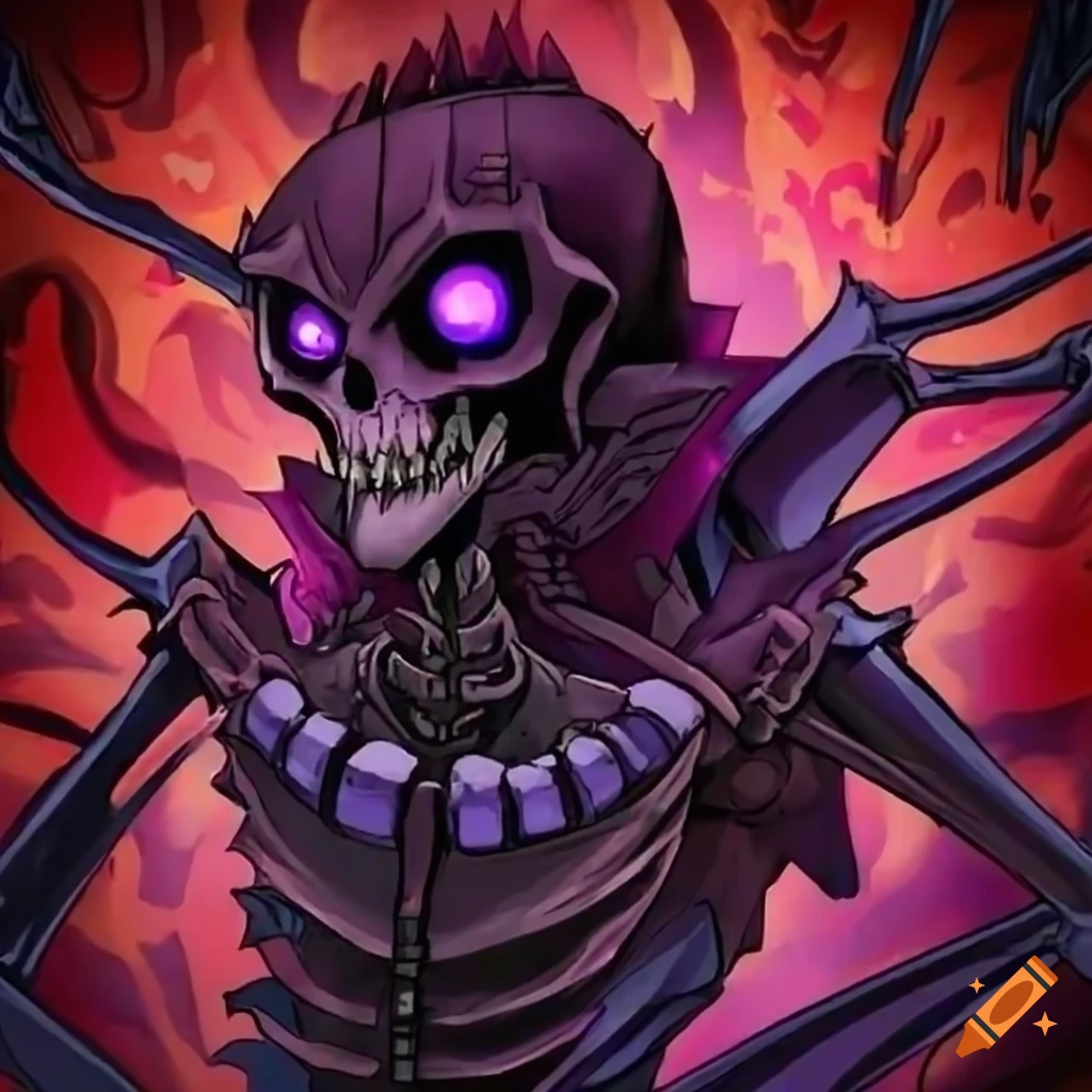Yugioh demon skeleton on Craiyon