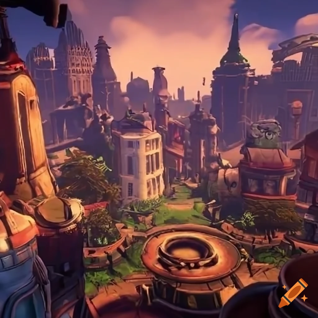 Legends of chima jungle with bioshock infinite's city this should be a ...