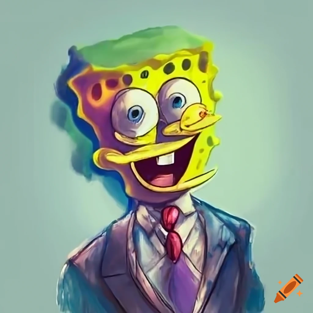 Spongebob in a suit