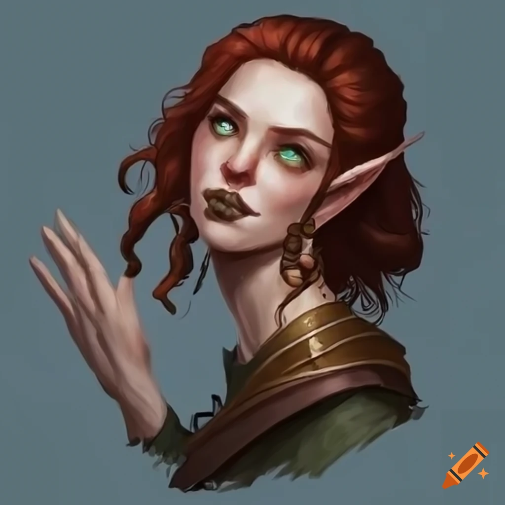 Dnd Bard Half Elf Woman