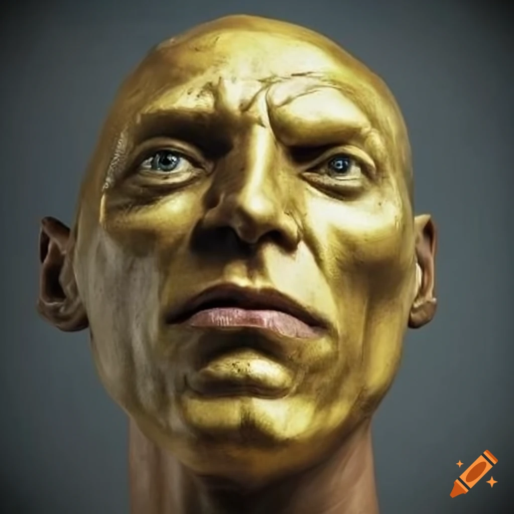 Golden giant human man fallout beutiful by wayne barlow emotive human ...