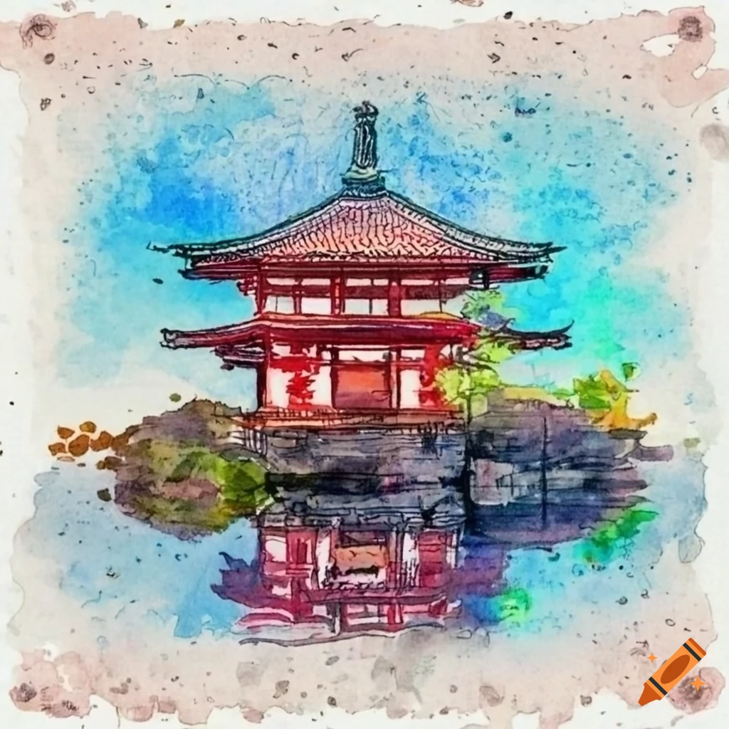 Japanese Architecture Sketch